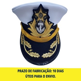 Quepe Branco para Oficial Superior - Masculino - Empório Naval